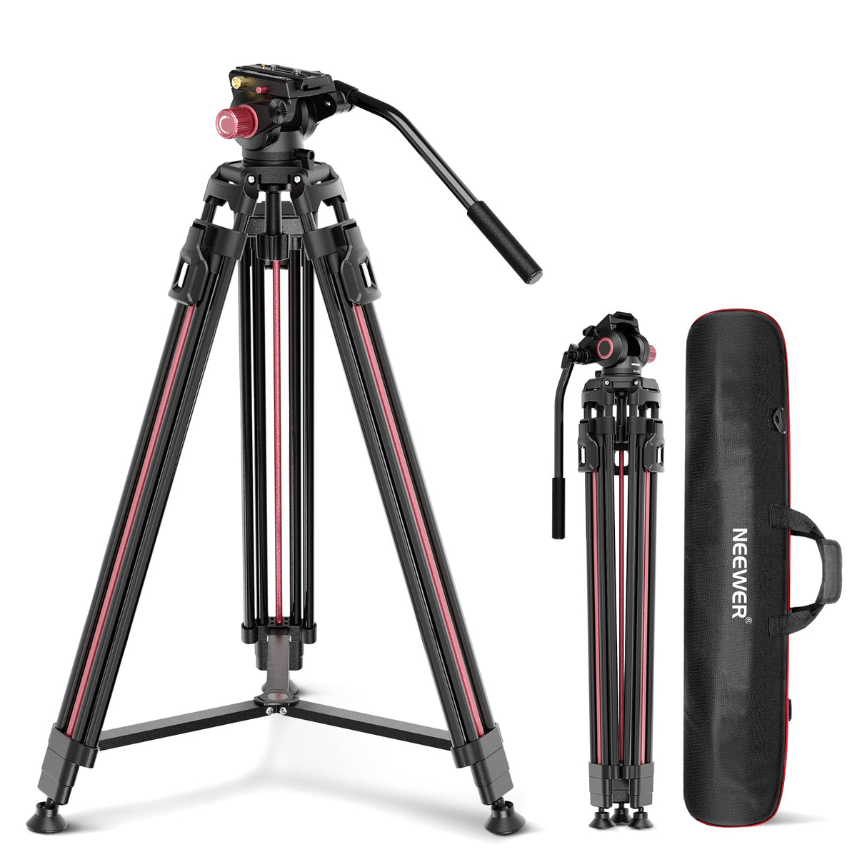 NEEWER LL38 79" Camera Tripod Quick Release with Fluid Head - NEEWER ...