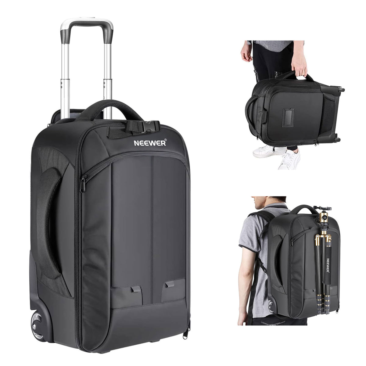 NEEWER 22"x14"x10" 2-in-1 Wheeled Backpack - NEEWER – NEEWER.EU