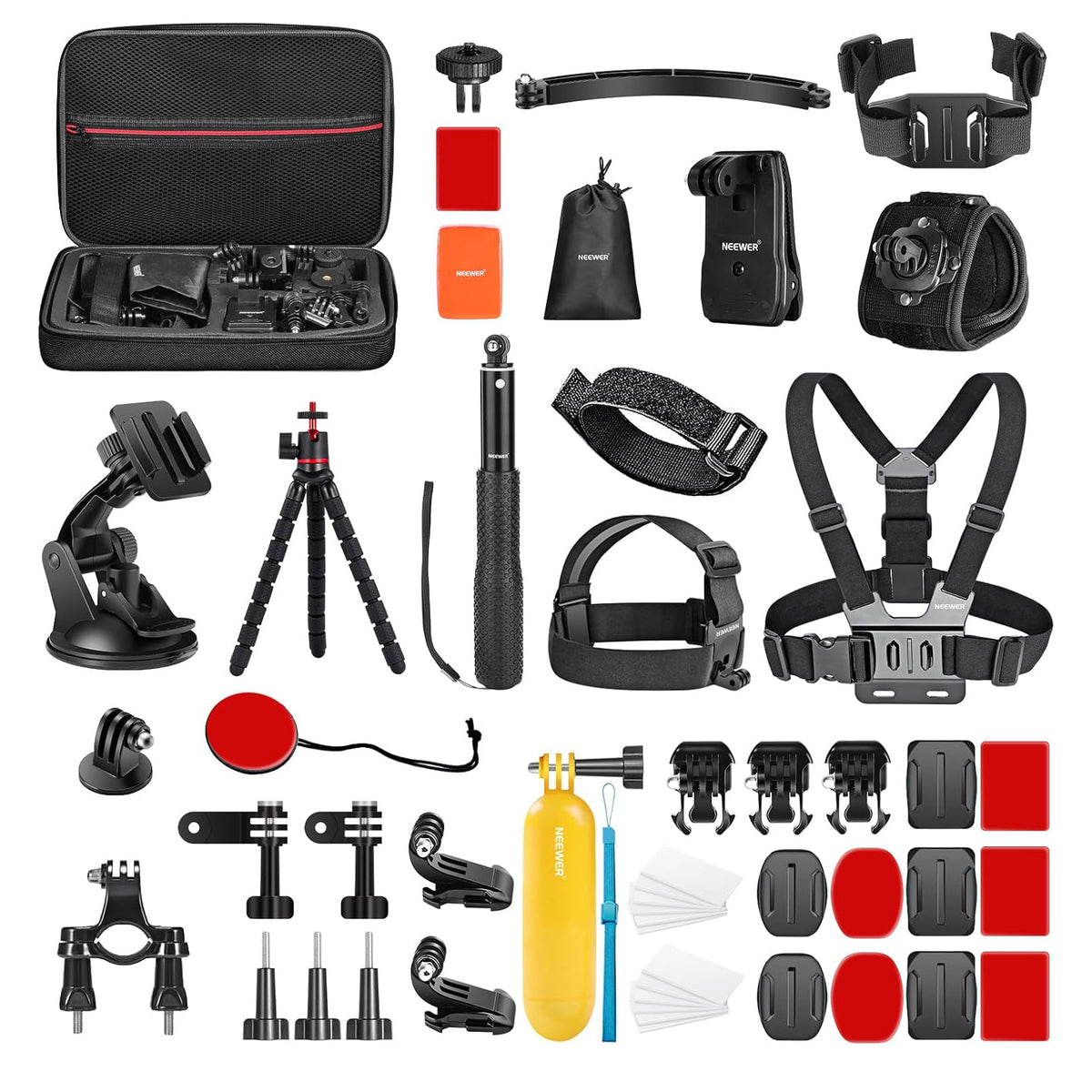NEEWER 50 in 1 Action Camera Accessory Kit - NEEWER – NEEWER.EU