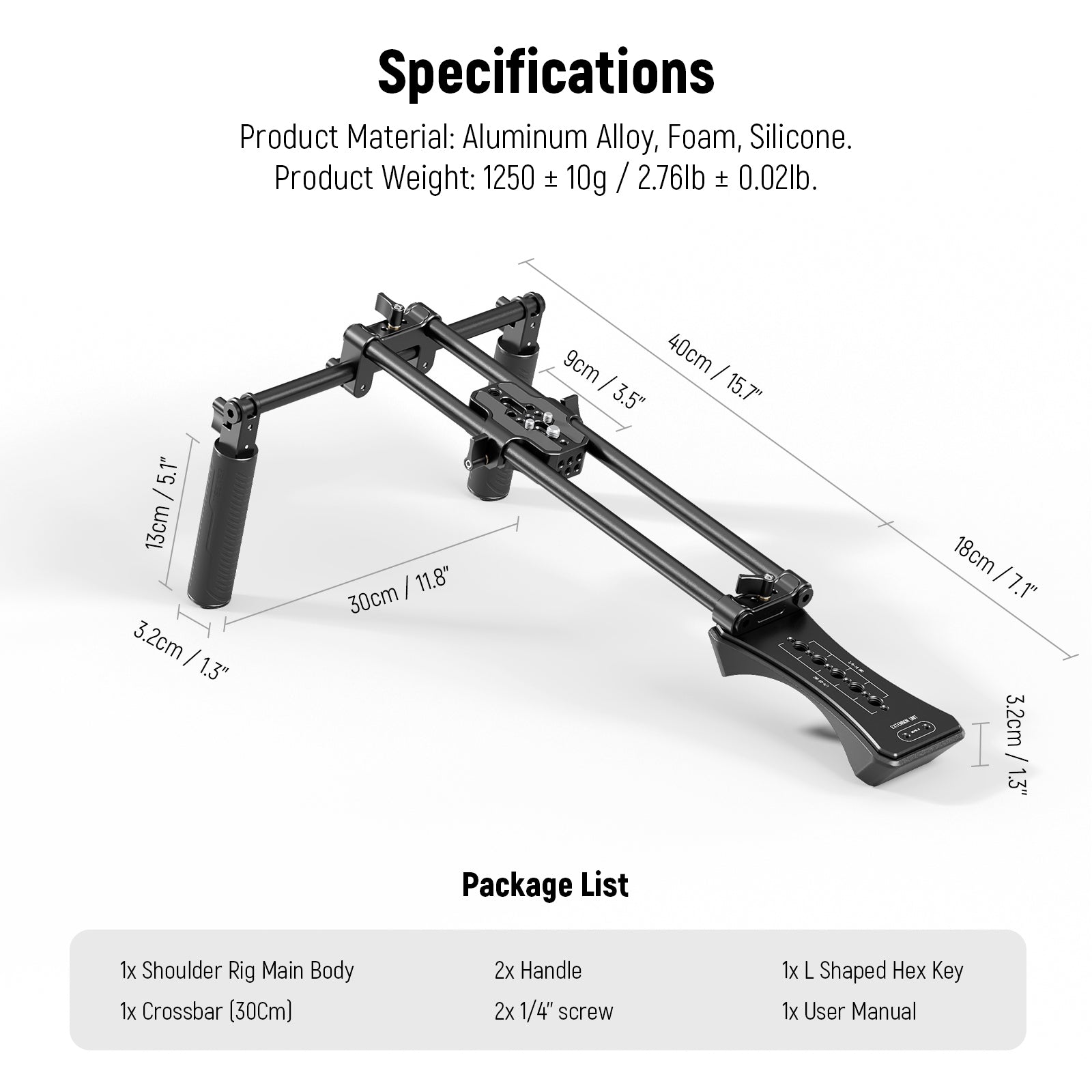 NEEWER SR004 Universal Shoulder Rig Kit - NEEWER – neewer.com