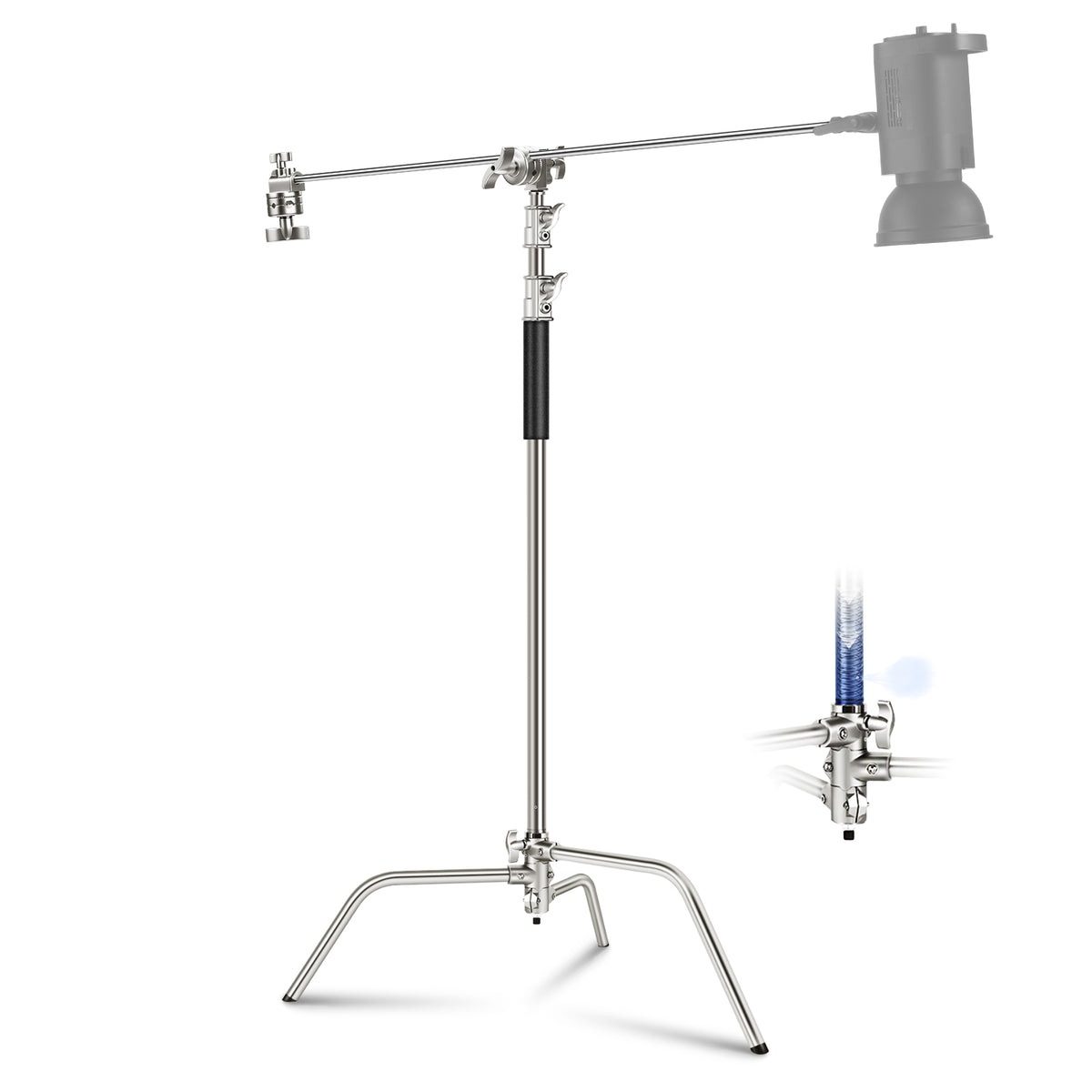 NEEWER 100% Stainless Steel C Stand with Boom Arm Pro - NEEWER