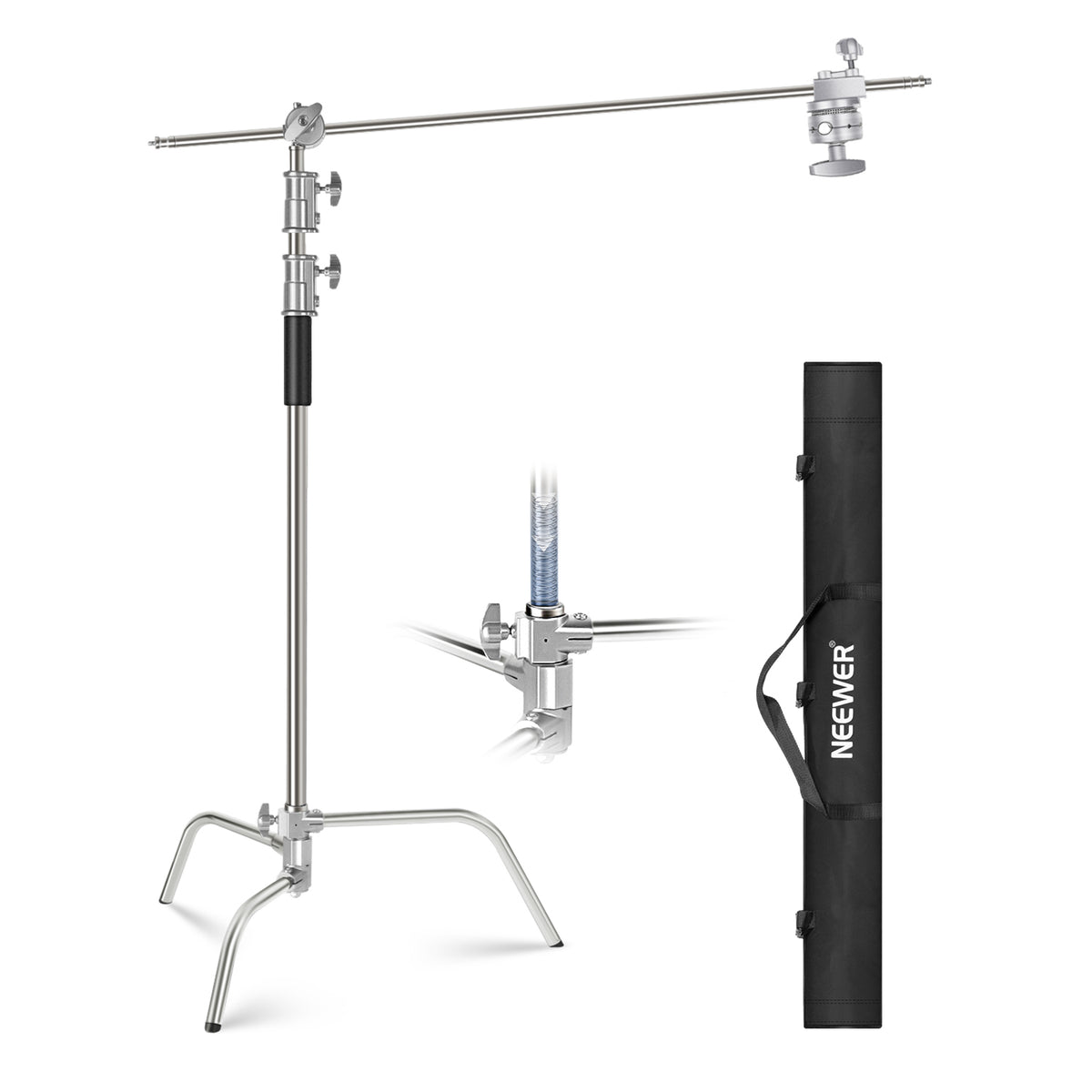 NEEWER 305cm Stainless Steel C-Stand Light Stand - NEEWER