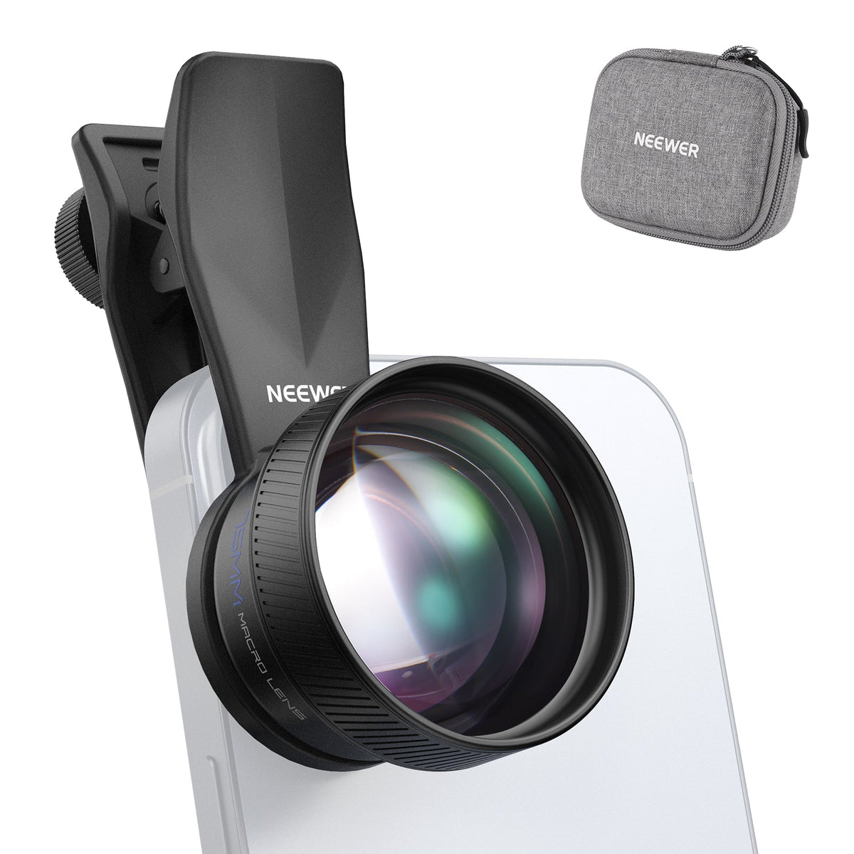 NEEWER LS-73 75mm Macro Phone Lens & 17mm Threaded Clip