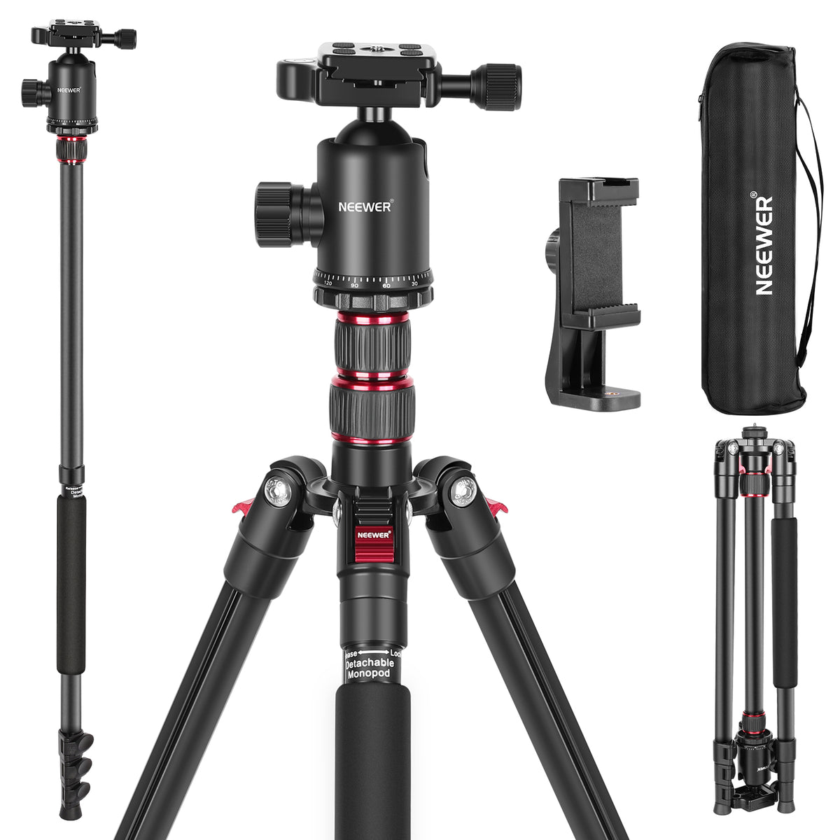NEEWER 77'' Aluminum Alloy Camera Monopod Tripod - NEEWER