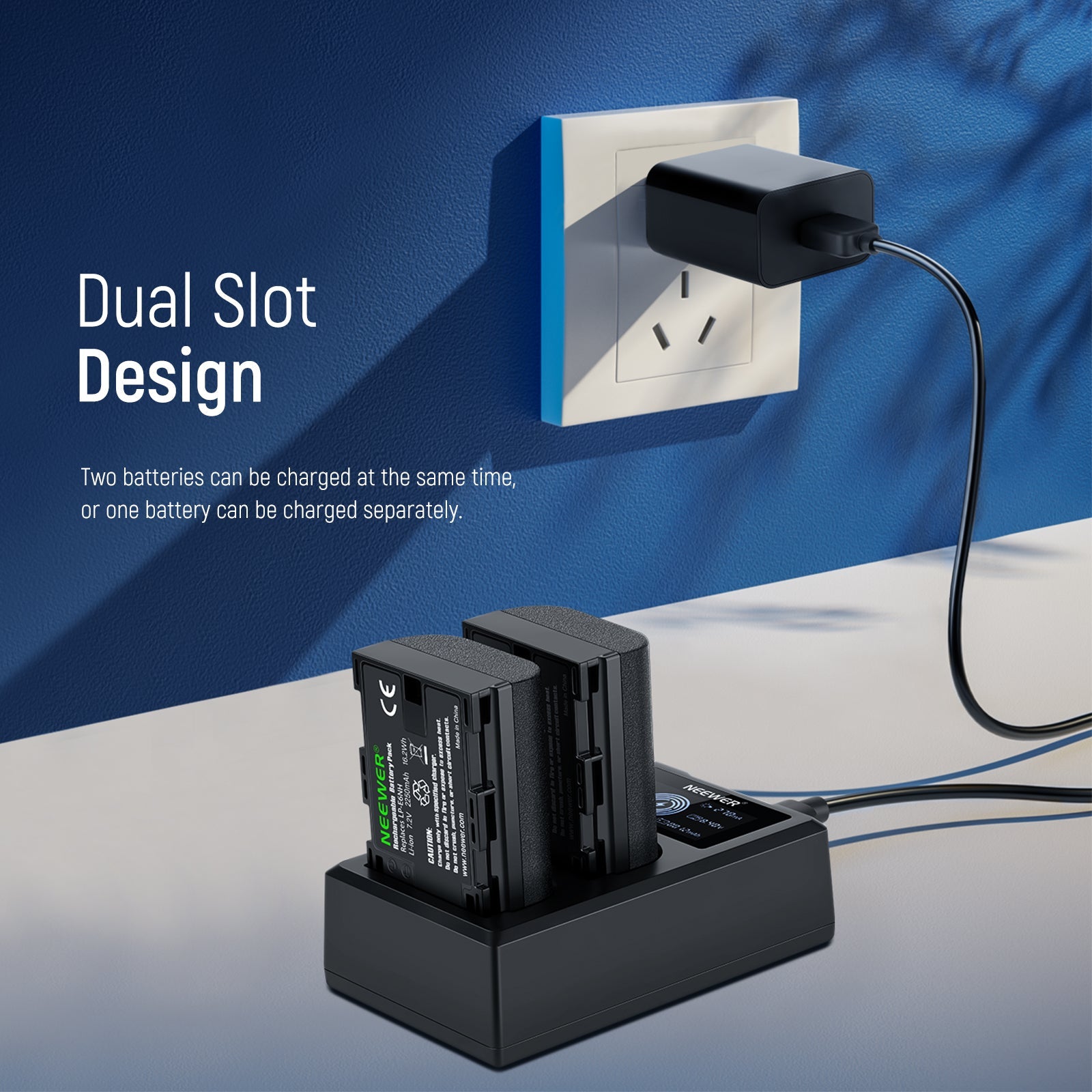 NEEWER 2-Pack LP-E6NH 2250mAh Replacement Battery Charger Set - NEEWER – neewer.com