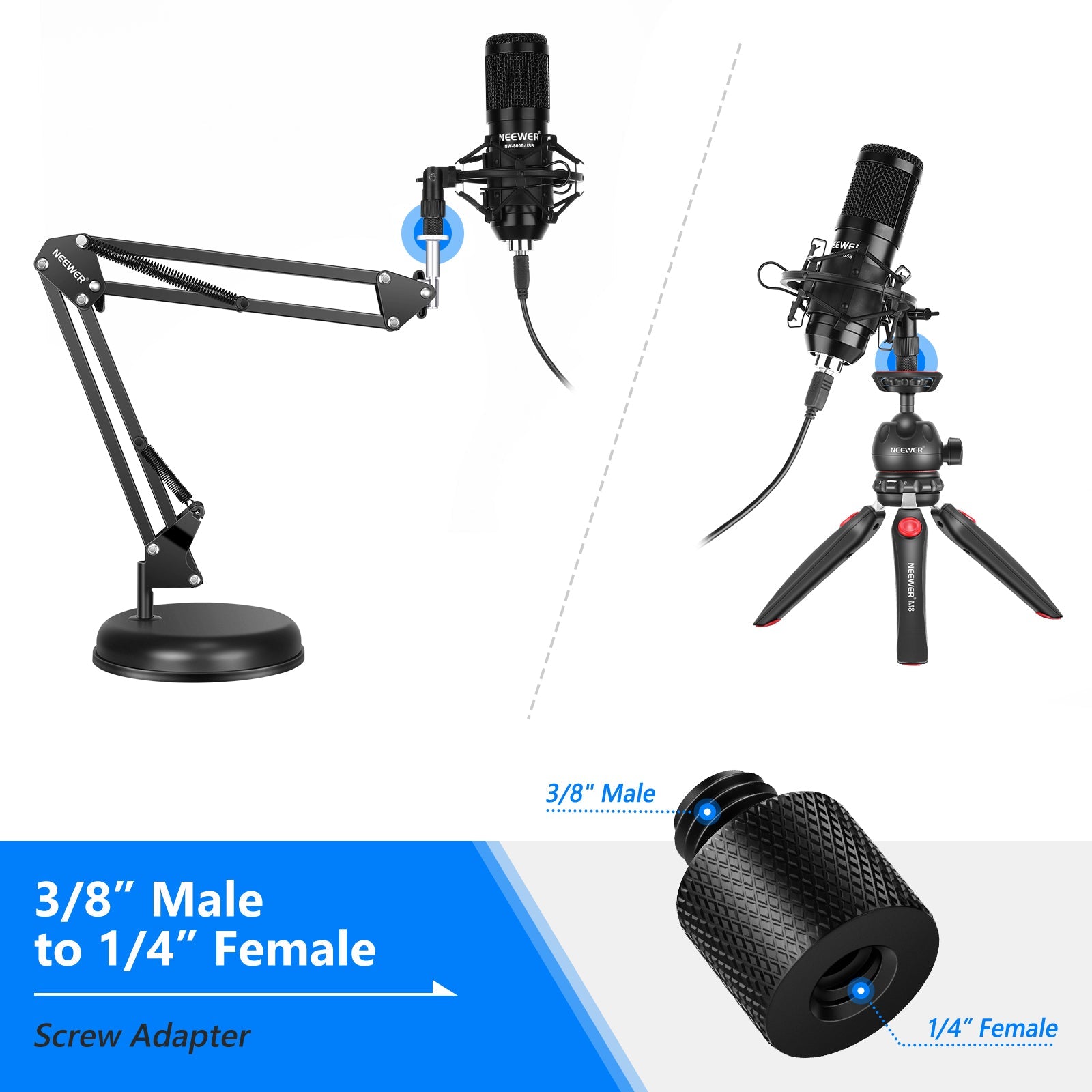 NEEWER ST30 Camera Screw Adapter Set - NEEWER – NEEWER.EU