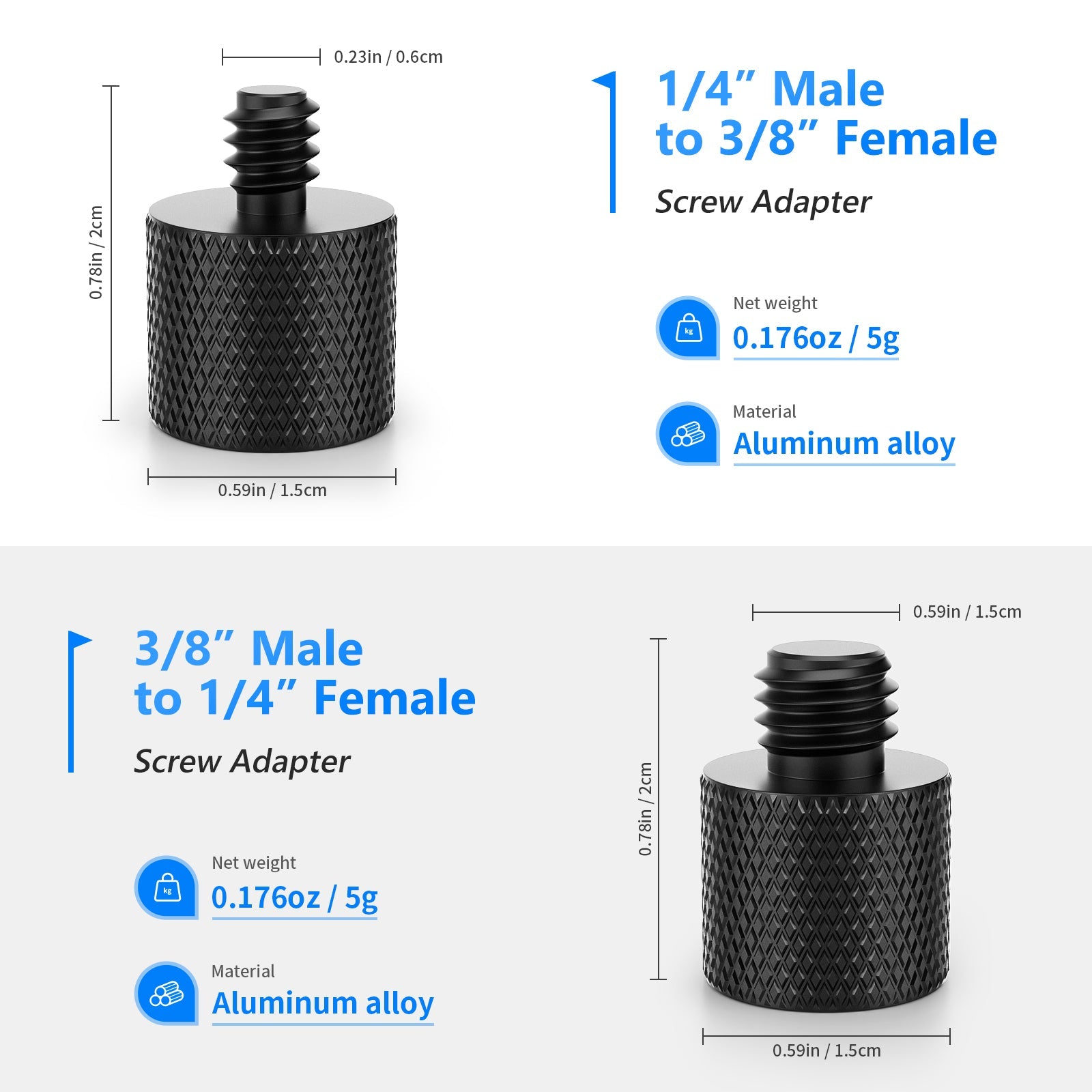 NEEWER ST30 Camera Screw Adapter Set - NEEWER – NEEWER.EU