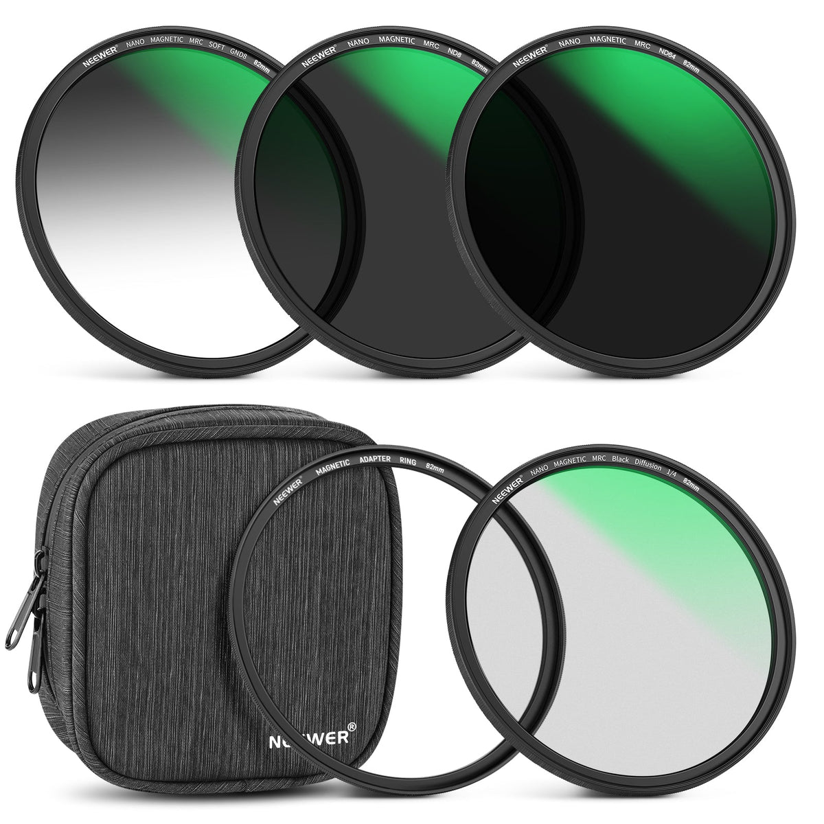 NEEWER 5-in-1 Magnetic Lens Filter Kit - NEEWER