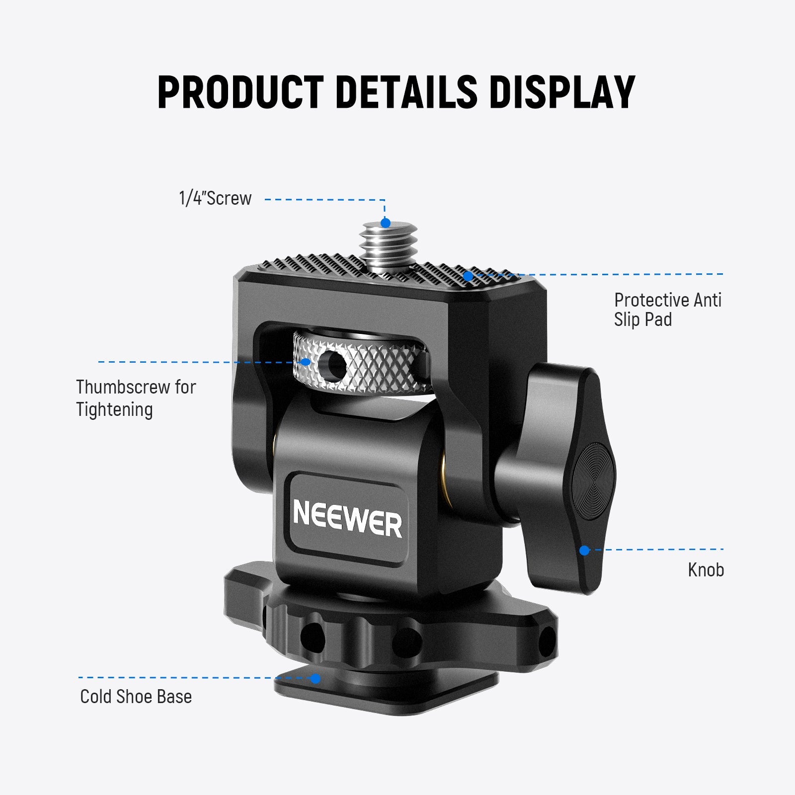 NEEWER MA002 Field Monitor Holder with Cold Shoe Mount - NEEWER ...